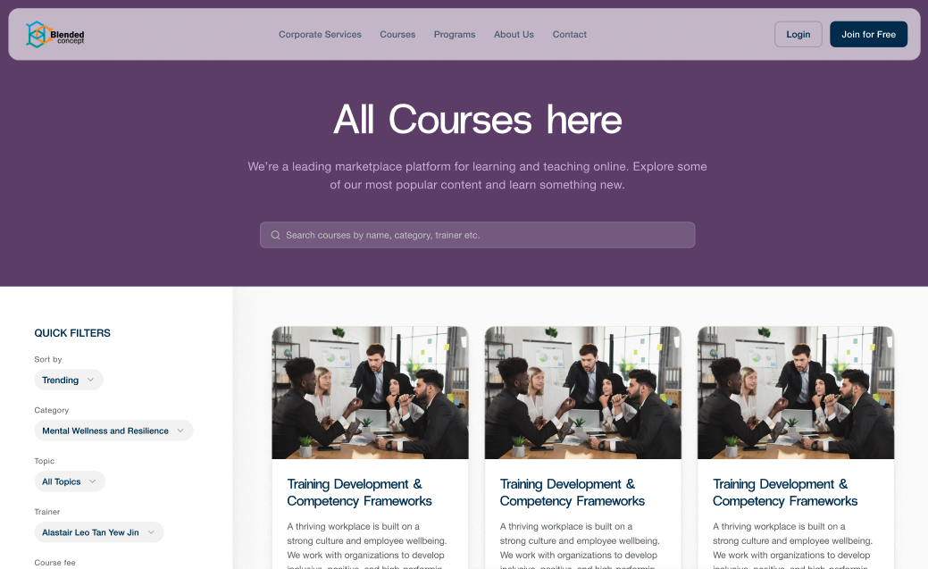 Course Directory | Professional Training & Development Programs